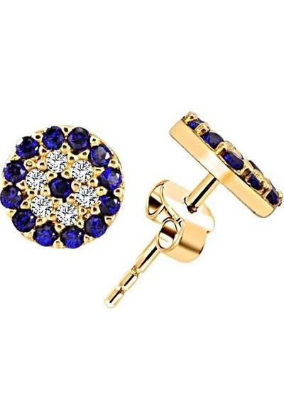 Huarz Gold Nazar Gümüş Küpe