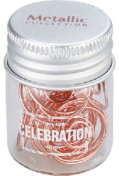 Pyrus Mini Kavanoz Rosegold Yuvarlak Ataç