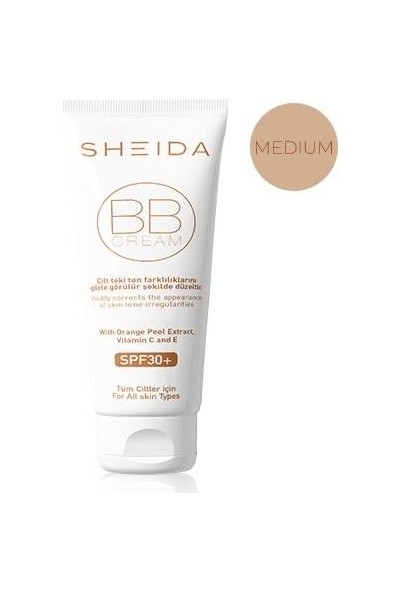 Sheıda Bb Krem 50ml Medıum Spf 30+ Sheıda Bb Krem 50ml Medıum Spf 30+