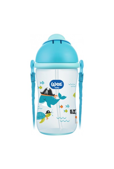 Wee Baby Pipetli Bardak 380 ml - MAVİ Wee Baby Pipetli Bardak 380 ml - MAVİ
