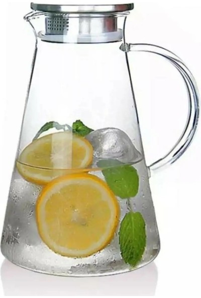 Arow Gusto Metal Kapaklı Cam Sürahi 1600 ml