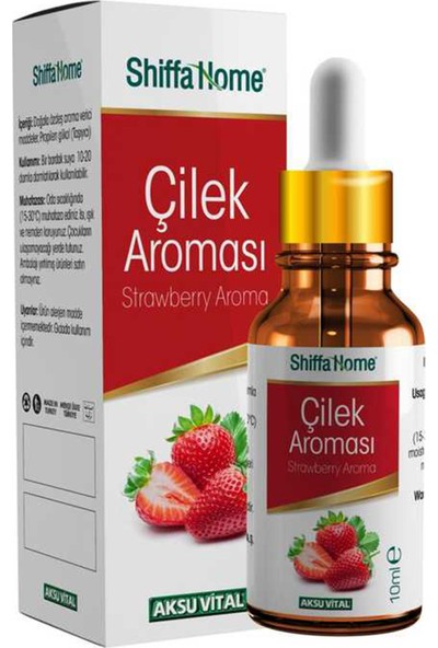Shiffa Home Sepetse Çilek Aroması 10 ml Cam Şişe Damlalıklı