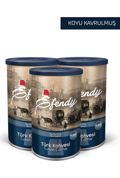 Shazel Efendy Koyu Kavrulmuş- 250 gr x 3'lü Shazel Efendy Koyu Kavrulmuş- 250 gr x 3'lü