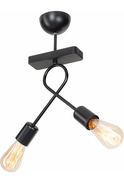 Modelight Burgaz Avize 2'li Siyah Avize Modelight Burgaz Avize 2'li Siyah Avize