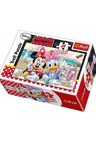 54 Parça Mini Puzzle Minnie Mouse