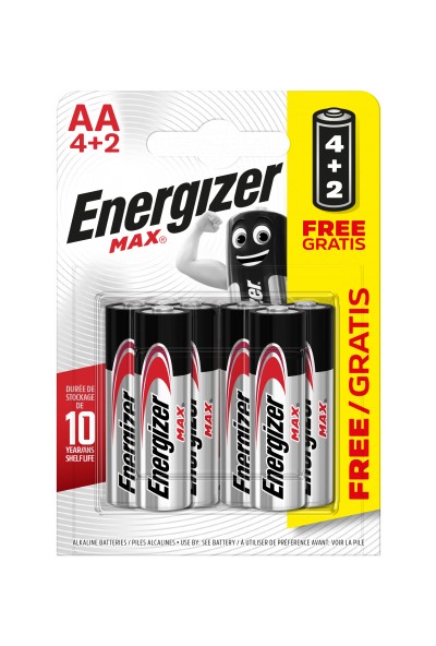 Energizer Max Alk AA 4+2