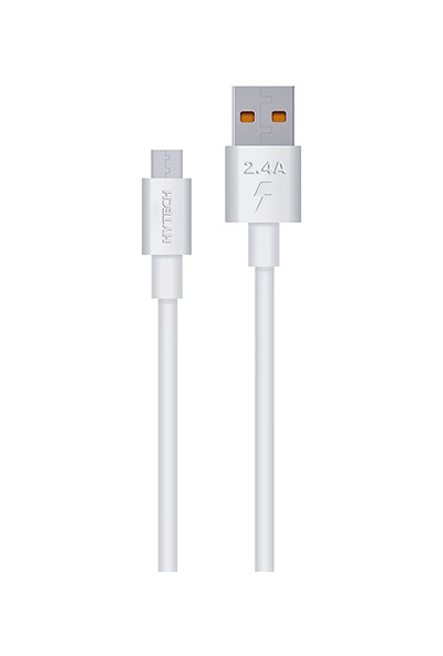 Hytech HY-X893 3 mt 2.4A USB to Micro USB Beyaz Data + Şarj Kablosu Hytech HY-X893 3 mt 2.4A USB to Micro USB Beyaz Data + Şarj Kablosu