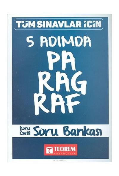 Tüm Sınavlar İçin 5 Adımda Paragraf Konu Özetli Soru Bankası Tüm Sınavlar İçin 5 Adımda Paragraf Konu Özetli Soru Bankası