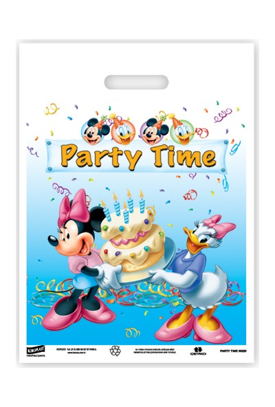 Koroplast Party Time Dısney Desenli Takviyeli Mağaza Çanta Poşet 40 mic 33 x 45 cm 50'li Koroplast Party Time Dısney Desenli Takviyeli Mağaza Çanta Poşet 40 mic 33 x 45 cm 50'li