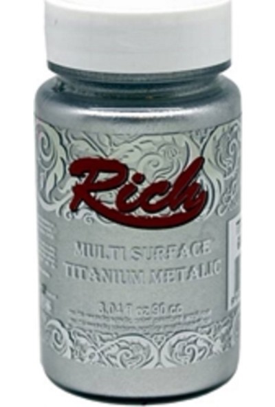 Rich Multi Surface Titanium Metalik Boya 90 cc Gümüş 2502 Rich Multi Surface Titanium Metalik Boya 90 cc Gümüş 2502
