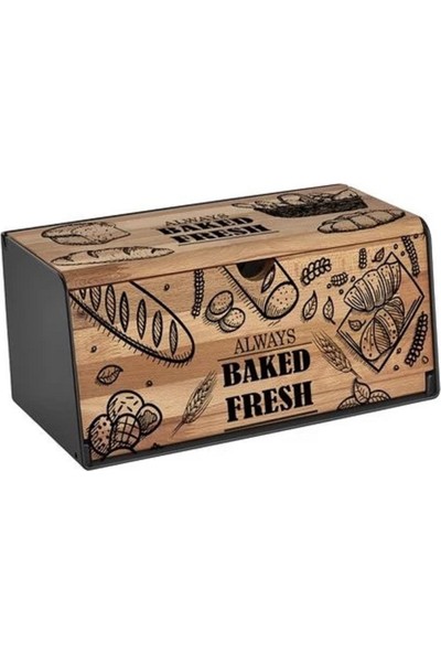 Mulier Desenli Ahşap Ekmek Kutusu
