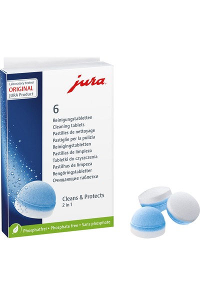 Jura 2 Faz Temizleme Tableti 6 Adet