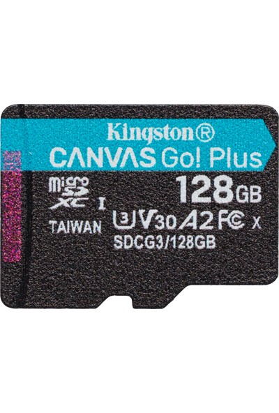 Kingston Canvas Go Plus 128GB Class 10 USH-I Hafıza Kartı SDCG3/128GB Kingston Canvas Go Plus 128GB Class 10 USH-I Hafıza Kartı SDCG3/128GB