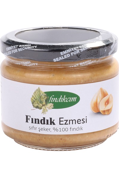Fındıkcım Fındık Ezmesi Şekersiz 270 gr Fındıkcım Fındık Ezmesi Şekersiz 270 gr