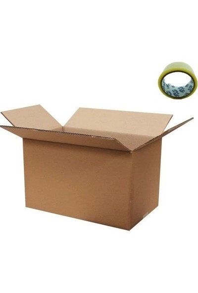 Tuşla Gelsin Boş Koli 60x40x40 10'lu Paket Çift Oluklu + 1 Koli Bant Tuşla Gelsin Boş Koli 60x40x40 10'lu Paket Çift Oluklu + 1 Koli Bant