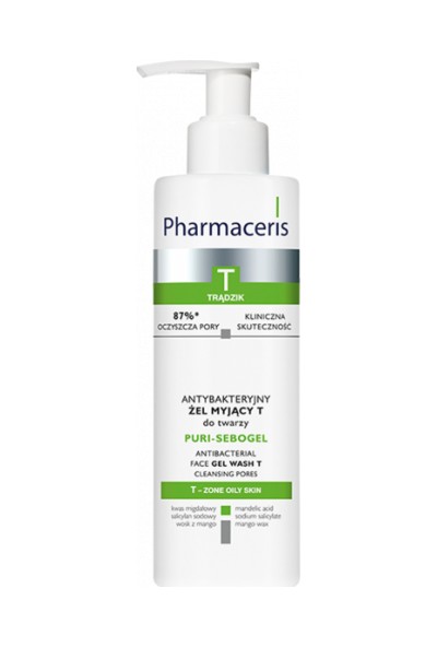Pharmaceris T Puri-Sebogel,Antibacterial Facial Gel Wast T 190 ml Pharmaceris T Puri-Sebogel,Antibacterial Facial Gel Wast T 190 ml