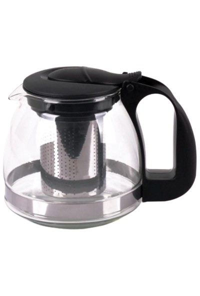 Yakut 700 ml Çelik Süzgeçli Cam Demlik