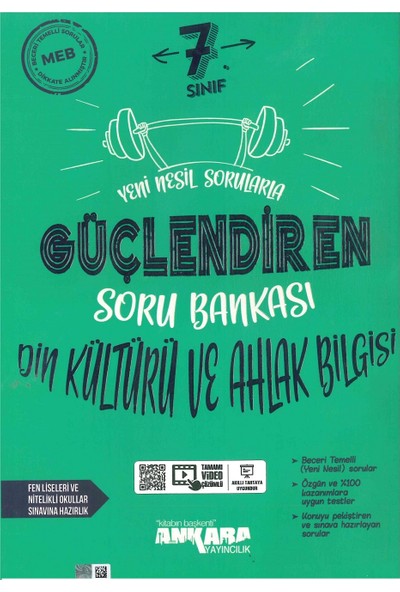 Ankara Yayıncılık 7. Sınıf Din Kültürü ve Ahlak Bilgisi Güçlendiren Soru Bankası Ankara Yayıncılık 7. Sınıf Din Kültürü ve Ahlak Bilgisi Güçlendiren Soru Bankası