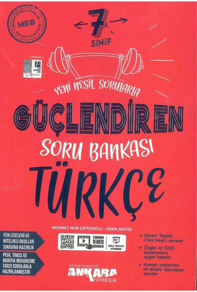 Ankara Yayıncılık 7. Sınıf Türkçe Güçlendiren Soru Bankası