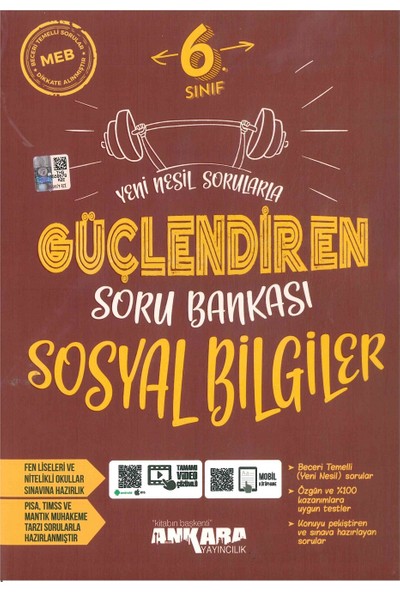 Ankara Yayıncılık 6. Sınıf Sosyal Bilgiler Güçlendiren Soru Bankası