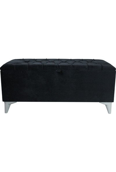 İndirim Çadırı Vinda Kaptioneli Sandıklı Puf 90 cm Siyah Taş Düğmeli İndirim Çadırı Vinda Kaptioneli Sandıklı Puf 90 cm Siyah Taş Düğmeli