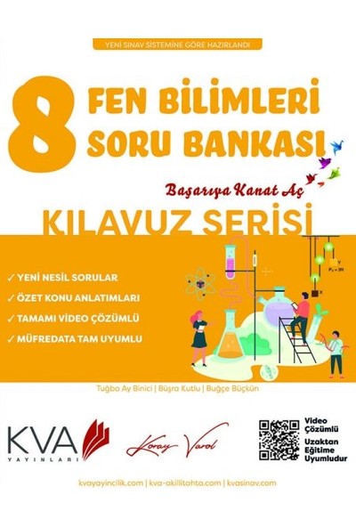 Koray Varol Akademi 8.sınıf Kılavuz Serisi Fen Bilimleri Soru Bankası