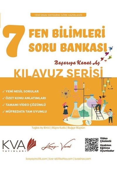 Koray Varol Akademi 7.sınıf Kılavuz Serisi Fen Bilimleri Soru Bankası