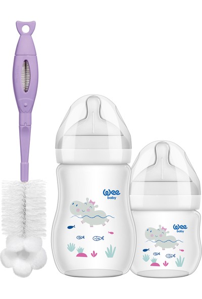 Wee Baby Natural PP ve Temizleme Seti - Mor