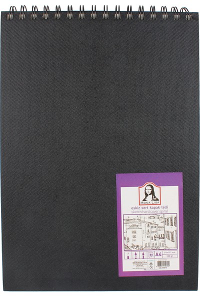 Mona Lisa A4 Eskiz Çizim Defteri Telli Sert Kapak 80 Yaprak 100 gr Mona Lisa A4 Eskiz Çizim Defteri Telli Sert Kapak 80 Yaprak 100 gr