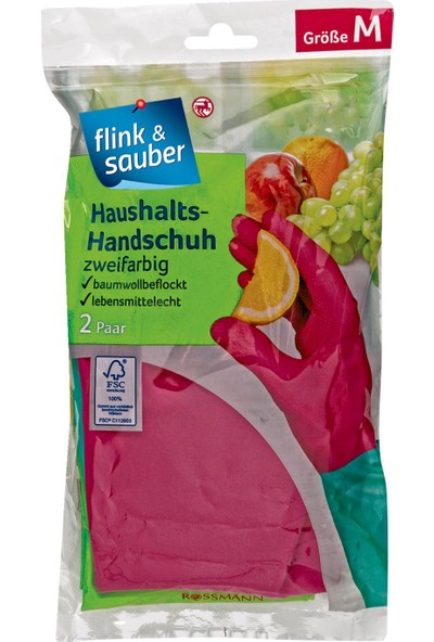 Flink & Sauber F&s Eldiven Gıda Temas Uygun M 2 Çift Flink & Sauber F&s Eldiven Gıda Temas Uygun M 2 Çift