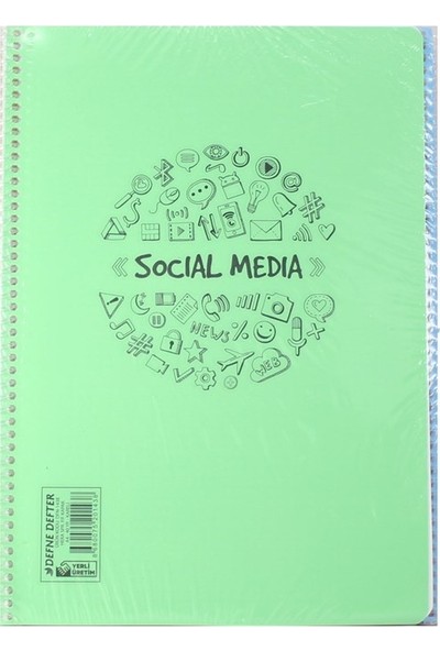 Defne Hera Spiralli Defter A4 Plastik Kapak 40 Yaprak Çizgili Defne Hera Spiralli Defter A4 Plastik Kapak 40 Yaprak Çizgili