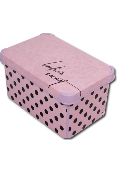 Qutu Style Box Ladys Secret 10 L Dekoratif Saklama Kutusu Qutu Style Box Ladys Secret 10 L Dekoratif Saklama Kutusu