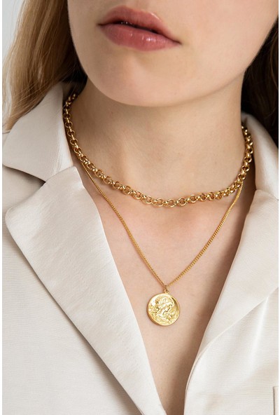 New Obsessions Büst Madalyon Kolye New Obsessions Büst Madalyon Kolye