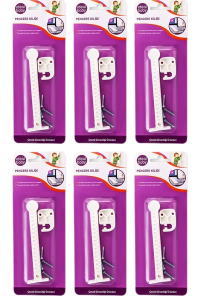 Ideal Baby 6 Paket Pencere Kilidi