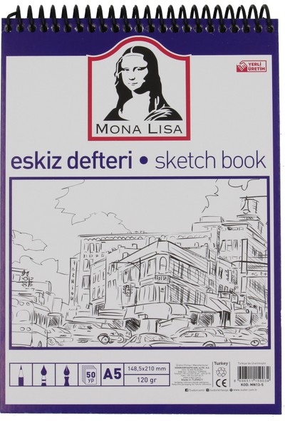 Mona Lisa Eskiz Defteri A5 120 Gram 50 Yaprak Mona Lisa Eskiz Defteri A5 120 Gram 50 Yaprak