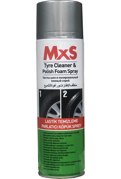 Mxs Oto Lastik Parlatıcı ve Siyahlaştırıcı Sprey Köpük 500 ml