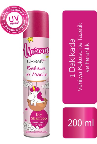 URBAN CARE DRY SHAMPOO UNİCORN BELİEVE İN MAGİC 200 ML URBAN CARE DRY SHAMPOO UNİCORN BELİEVE İN MAGİC 200 ML