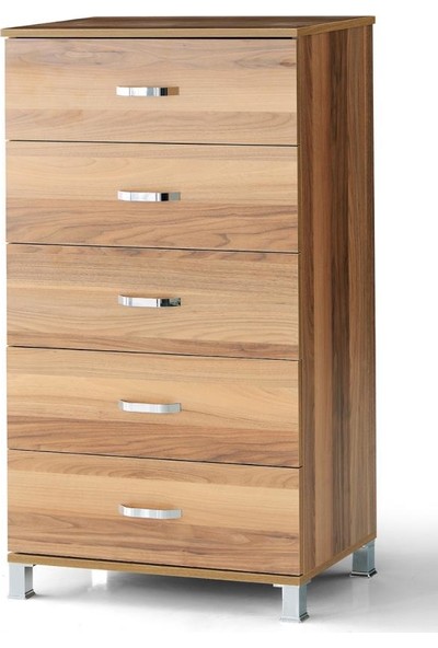 Sivasgözde Ekonomik Yüksek 5 Çekmeceli Şifonyer 73 x 45 x 125 cm