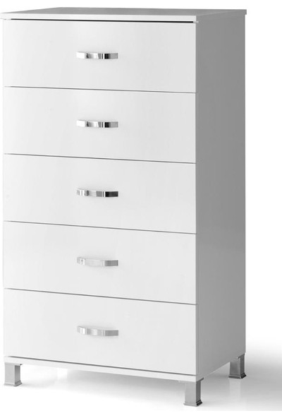 Sivasgözde Ekonomik Yüksek 5 Çekmeceli Şifonyer 73 x 45 x 125 cm