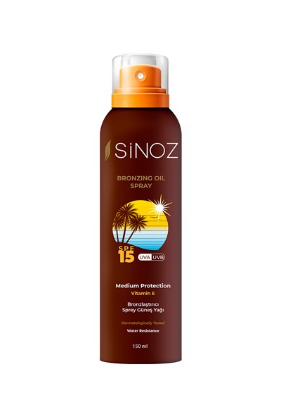 Sinoz Bronzlaştırıcı Sprey Güneş Yağı 150 ml