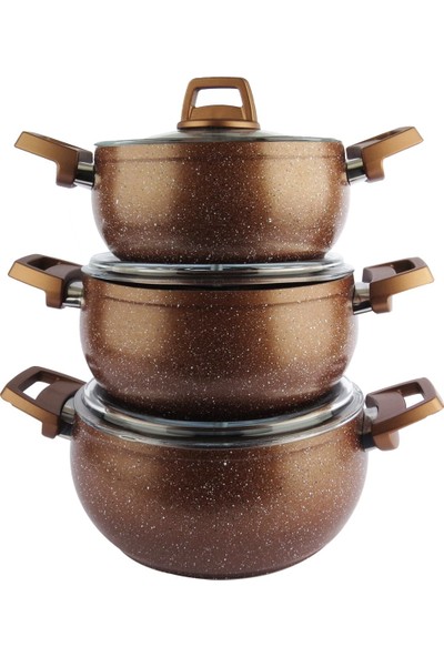 Gülsan Granit 6 Parça Tencere Seti