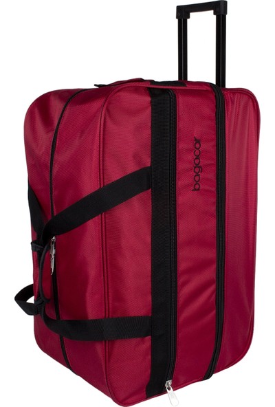 Bagacar Tekerlekli Genişleyebilir Orta Boy Seyahat Valizi Kırmızı Bagacar Tekerlekli Genişleyebilir Orta Boy Seyahat Valizi Kırmızı