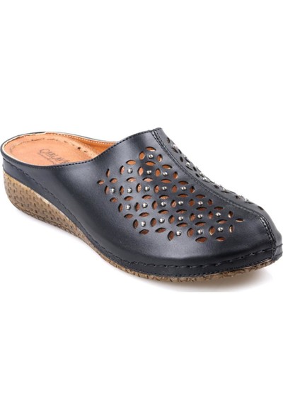 Carla Verde 8670.50 Siyah Kadın Kapalı Terlik