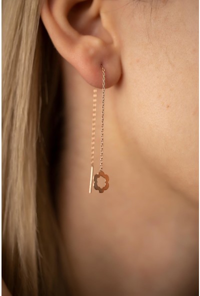 Ninova Silver Güneş Sallantılı Rose Kaplama Gümüş Italyan Küpe Ninova Silver Güneş Sallantılı Rose Kaplama Gümüş Italyan Küpe