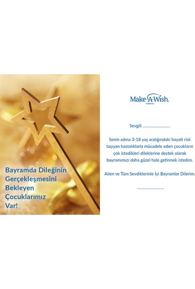 Bir Dilek Tut Derneği Bayram Sertifikası Bir Dilek Tut Derneği Bayram Sertifikası