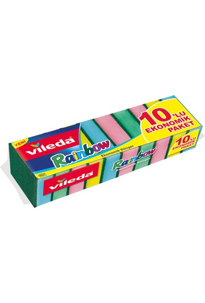 Vileda Sünger Rainbow 10Lu Vileda Sünger Rainbow 10Lu