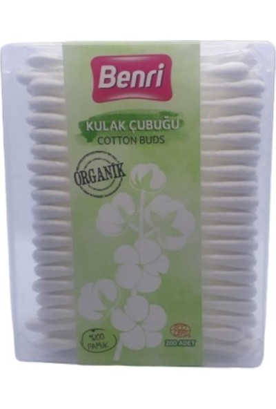 Benri Organik Kulak Temizleme Çubuğu 200 Adet Benri Organik Kulak Temizleme Çubuğu 200 Adet