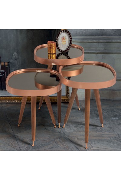 İnegöl Sehpa Siyah Aynalı 3'lü Yuvarlak Zigon Sehpa Ceviz Çerçeveli Ahşap Lüx Ayaklı D3 İnegöl Sehpa Siyah Aynalı 3'lü Yuvarlak Zigon Sehpa Ceviz Çerçeveli Ahşap Lüx Ayaklı D3