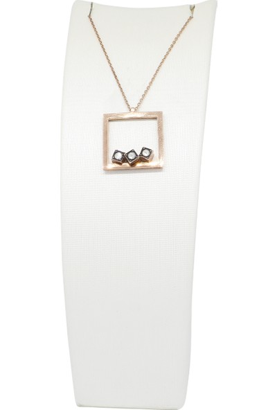 Altınköşe Mücevherat Altınköşe Kuyumculuk 0.10 Crt Elmas Küp Kolleksiyon Kolye