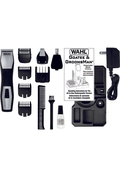Wahl Groomsman Pro Saç, Sakal, Bıyık Düzeltme Ve Şekil Verme Makinesi- Şarjlı 9855-1216 Wahl Groomsman Pro Saç, Sakal, Bıyık Düzeltme Ve Şekil Verme Makinesi- Şarjlı 9855-1216